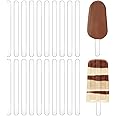 Amazon.com: 20 Pieces Reusable Acrylic Popsicle Sticks 4.5 Inch ...