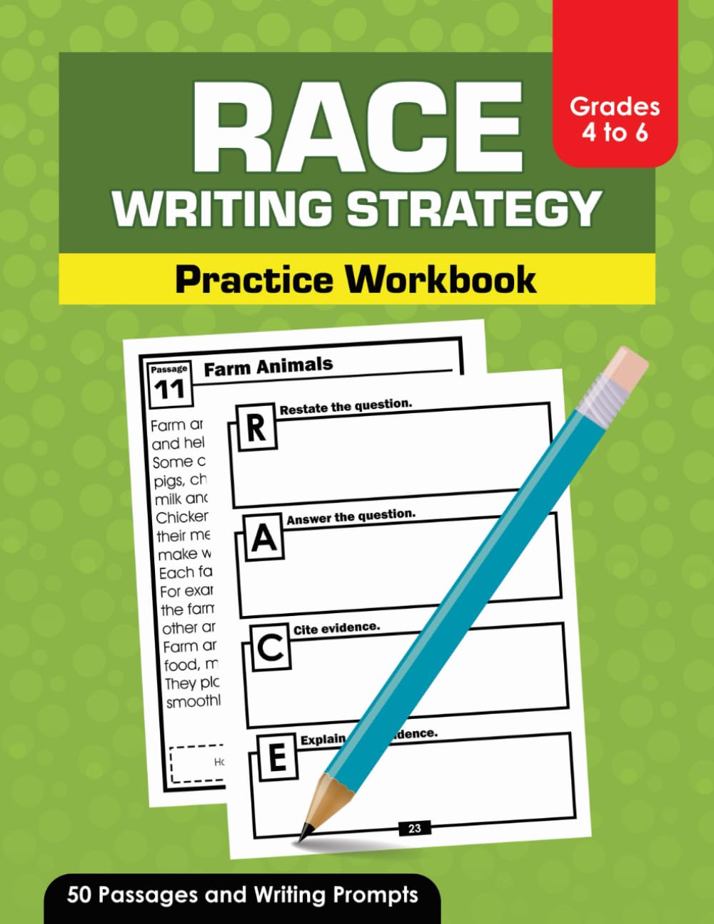 RACE Writing Strategy Practice Workbook: Reading Comprehension Activity ...