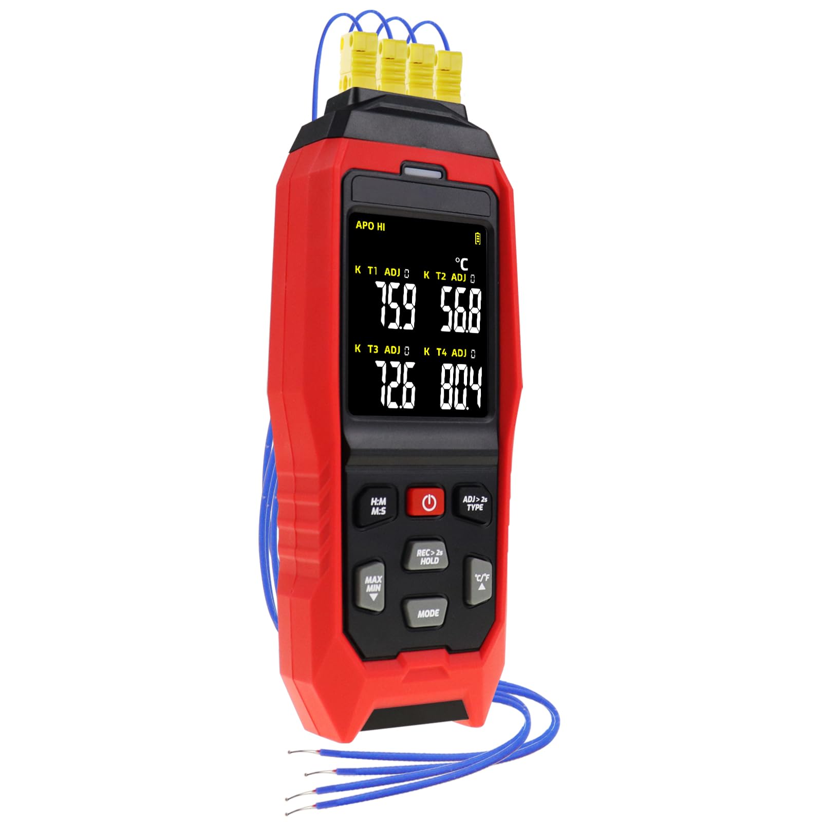 Mua 4-Channel Digital K Type Thermocouple Thermometer Data Logger ...