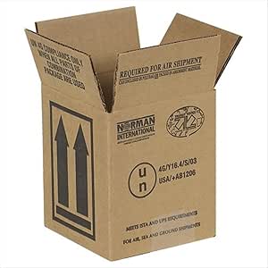 Box Partners 17 x 17 x 9 5/16" 4-1 Gallon Foam Haz Mat Shipper Kit ...