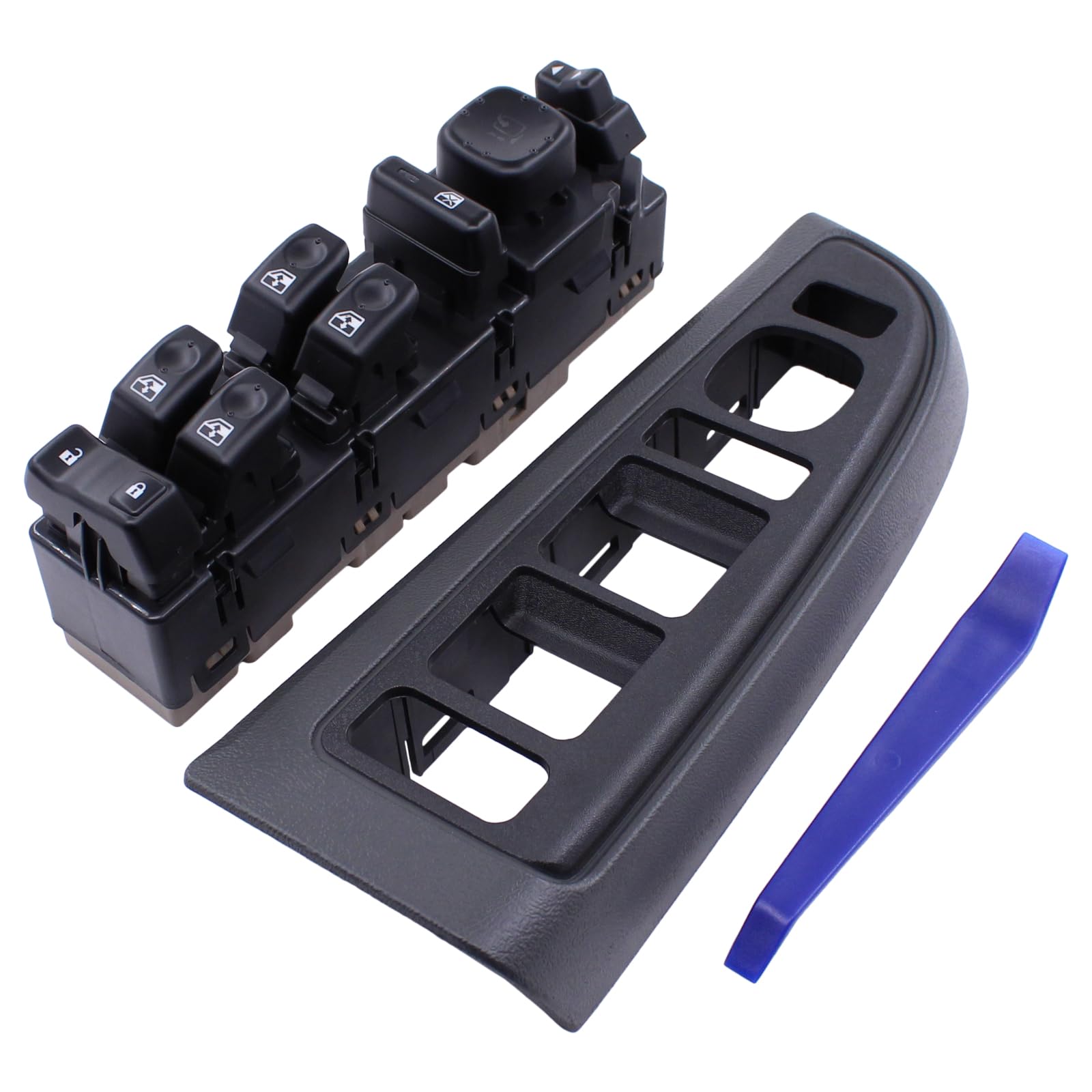MOTOKU Black Master Power Door Lock Window Switch & Bezel Assembly for ...