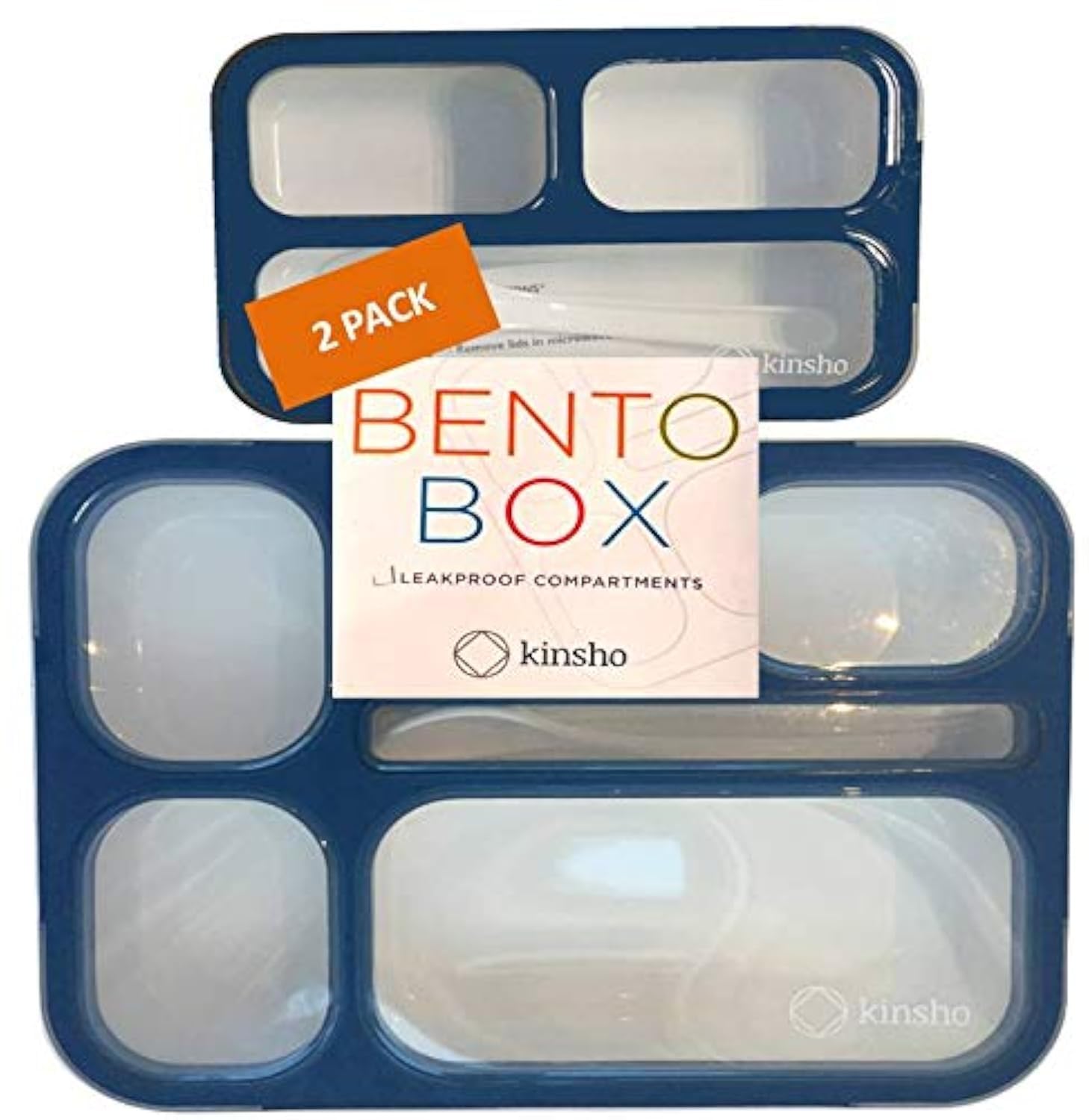 kinsho Bento Lunch-Box Set for Kids includes Snack Container | 6 and 3 ...