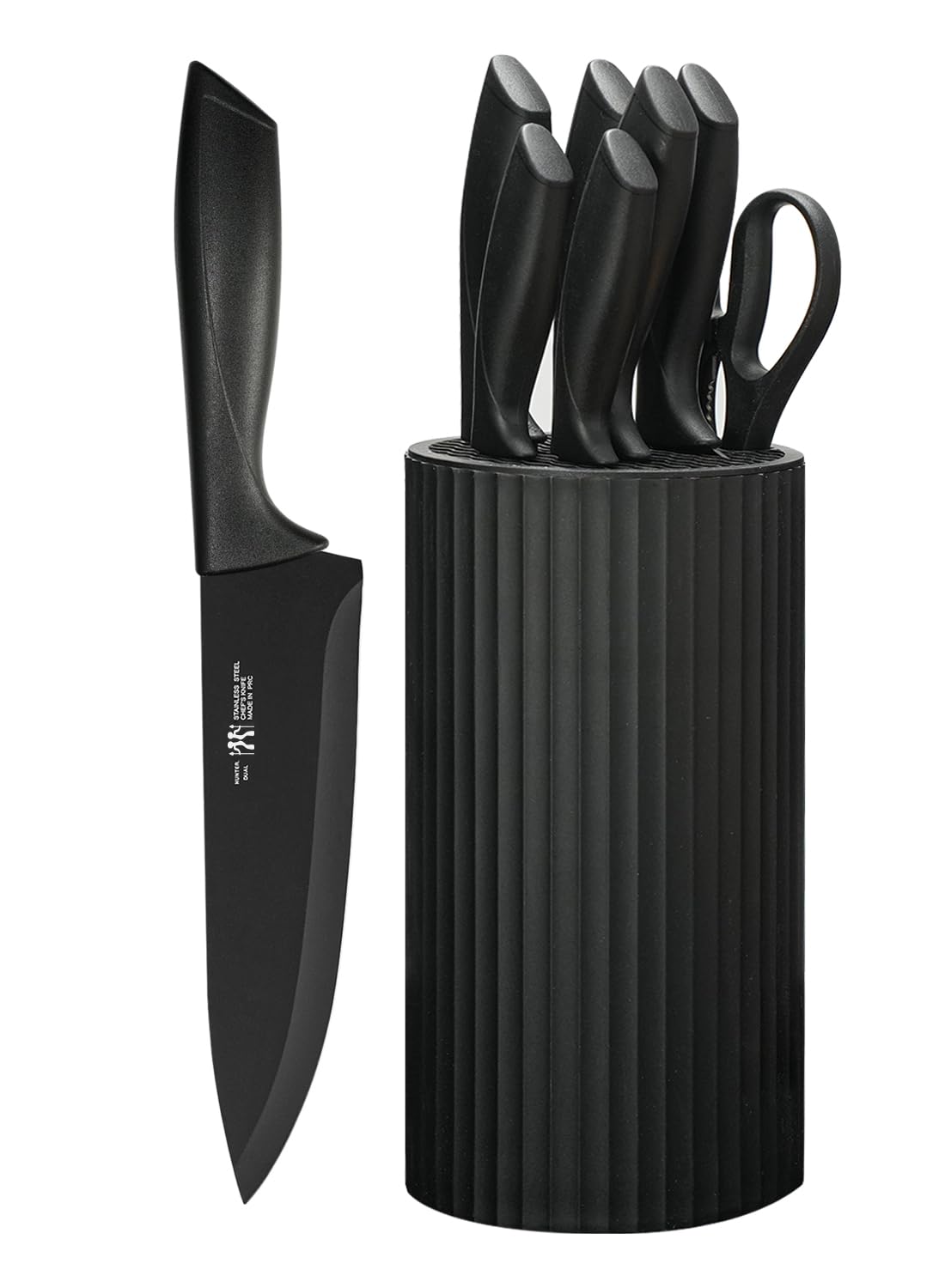 HUNTER.DUAL Knife Set, 8-Piece Kitchen Knife Set for Chef, Sharp Knife ...