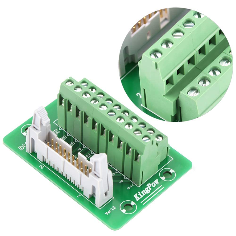 Mua Jienk Idc20 Breakout Board 2x10 20pins Male Header Terminal Block Connector With C45 Din