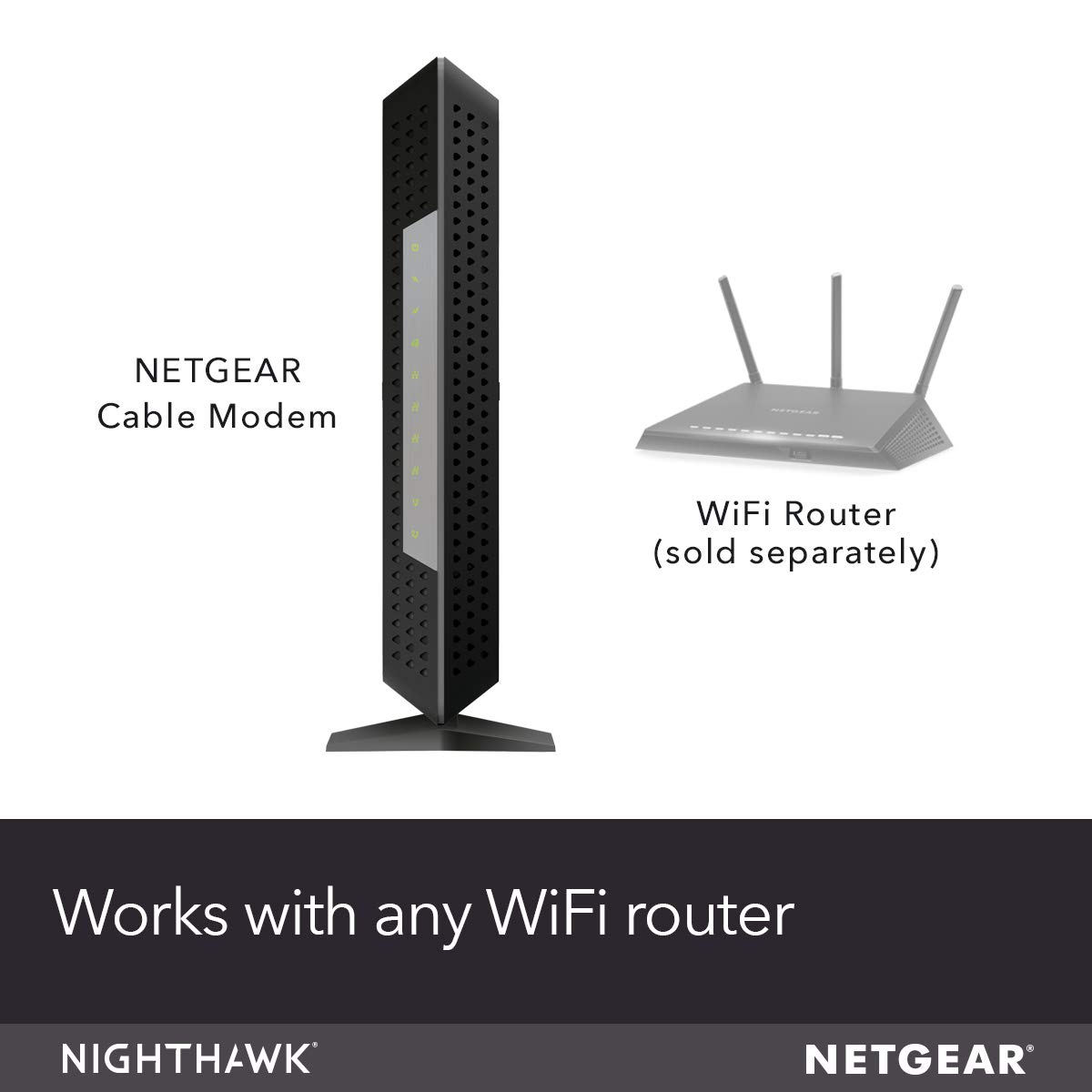 NETGEAR Nighthawk Cable Modem With Voice (CM1150) - Certified For ...