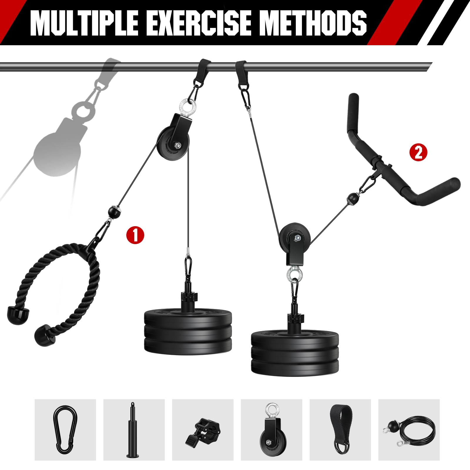 Mua RENRANRING Fitness LAT and Lift Pulley System Gym - Upgraded LAT ...