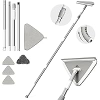 Wall Cleaner Mop with Long Handle(25~85in Adjustable) 360° Rotatable ...