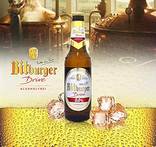 Bitburger Drive Zero Non-Alcoholic Malt Beer, 11.2 fl oz (12 Glass ...
