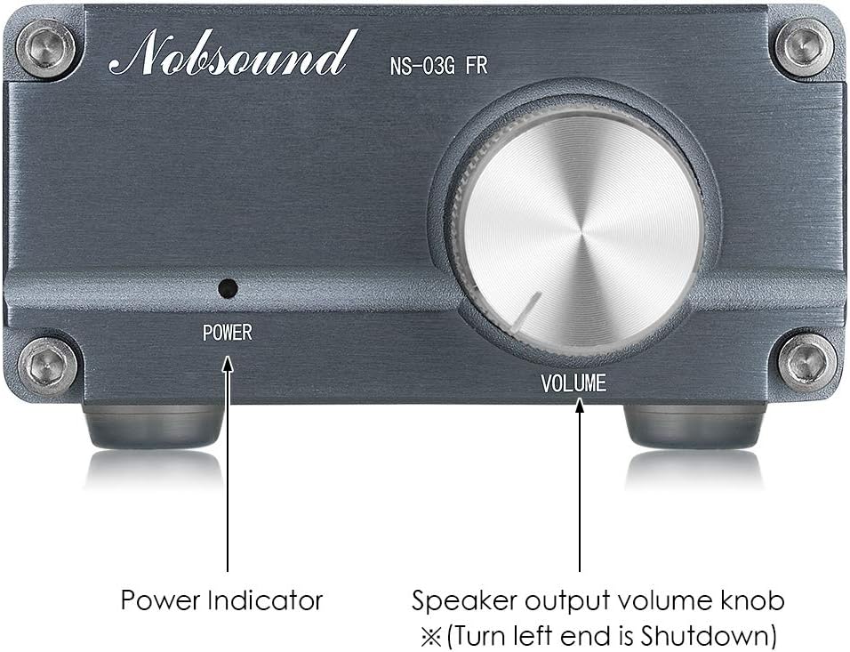 Nobsound 100W Subwoofer / Full Frequency Mono Channel Digital Power ...