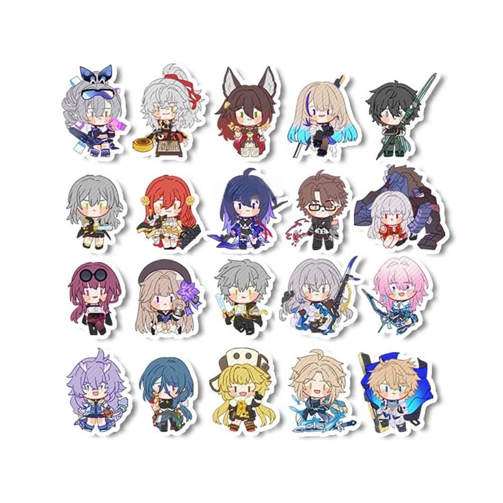 Mua Honkai: Star Rail Cute Chibi Reusable Vinyl Stickers (20 PCS) trên ...