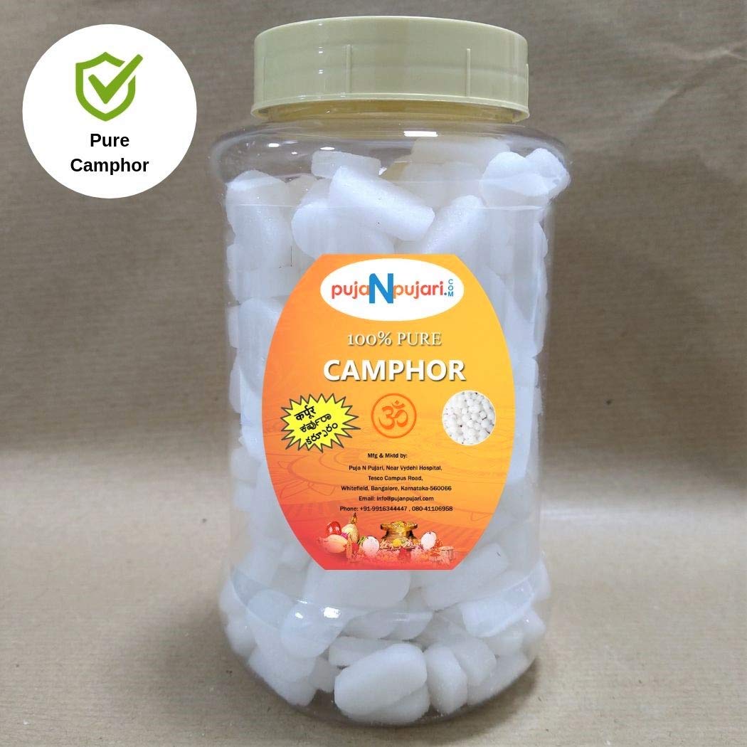 Buy Puja N Pujari Pure Camphor Tablets (Karpoor) Pack for Puja, Aarti ...