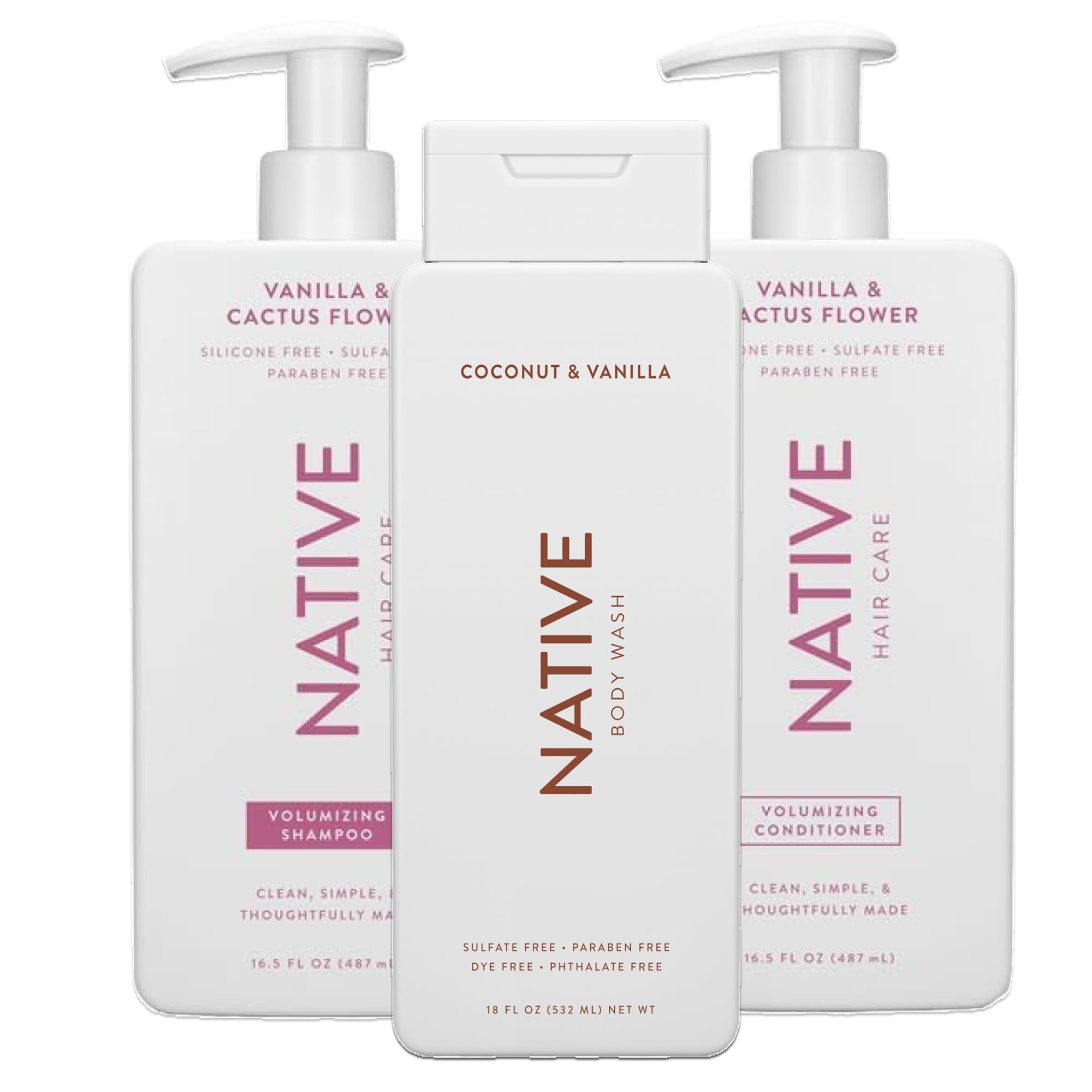 Mua Shampoo & Conditioner and Body Wash (Bundle 4-Pack) | Naturally ...