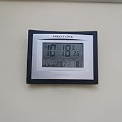 Precision Silver LCD Radio Controlled Alarm Clock, Black: Amazon.co.uk ...