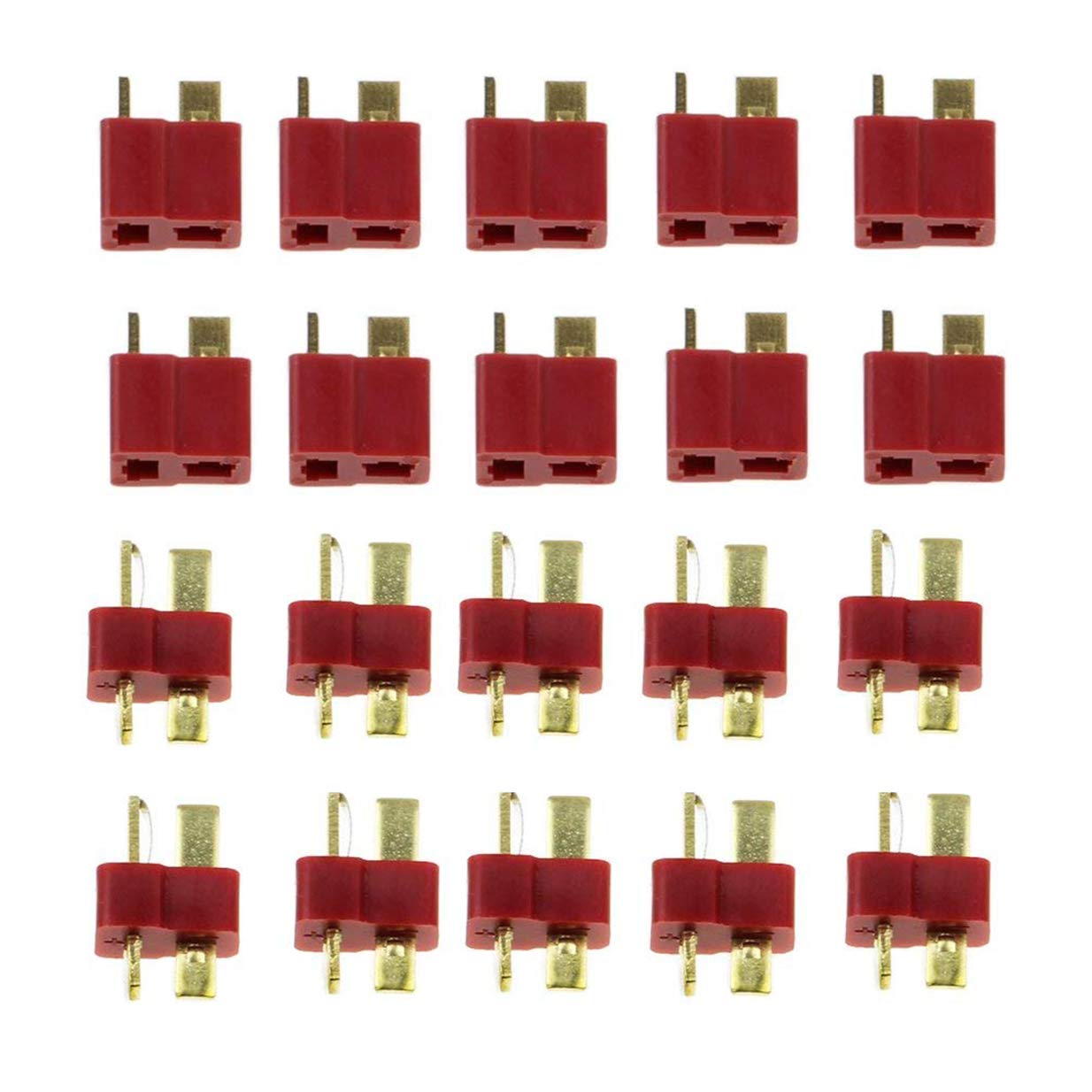 10 Pairs ShareGoo T Plug Connectors Deans Style Male Female Connectors ...