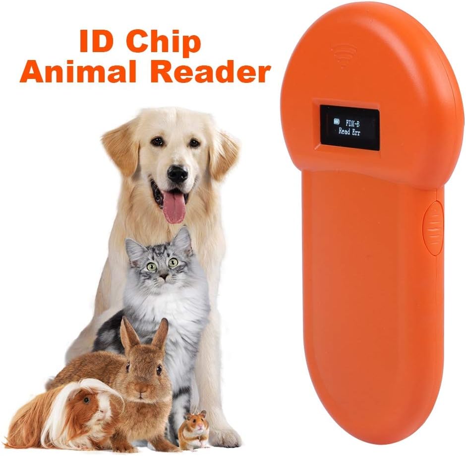 Animal ID Reader Pet Microchip Identification Scanner Handheld LCD ...