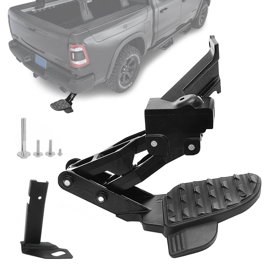 Rear Bed Step for Dodge Ram 2500 3500 (2019-2024) – Retractable Bumper ...