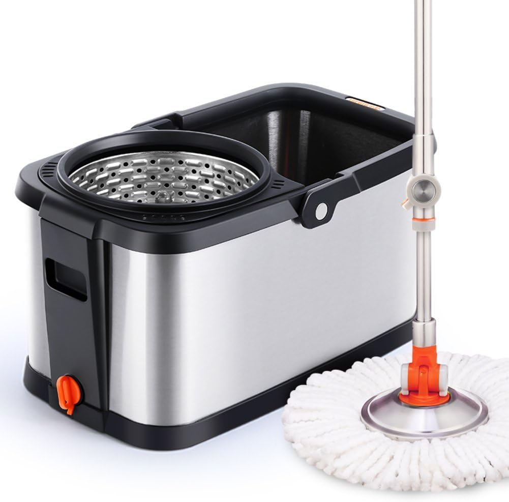 KFHSNJ Haushalt Automatisch Spin Bodenwischer,Hand-Frei Waschen Nass ...