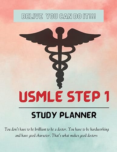 USMLE STEP 1 STUDY PLANNER: USMLE STEP 1 DAILY STUDY TRACKER in Oman ...