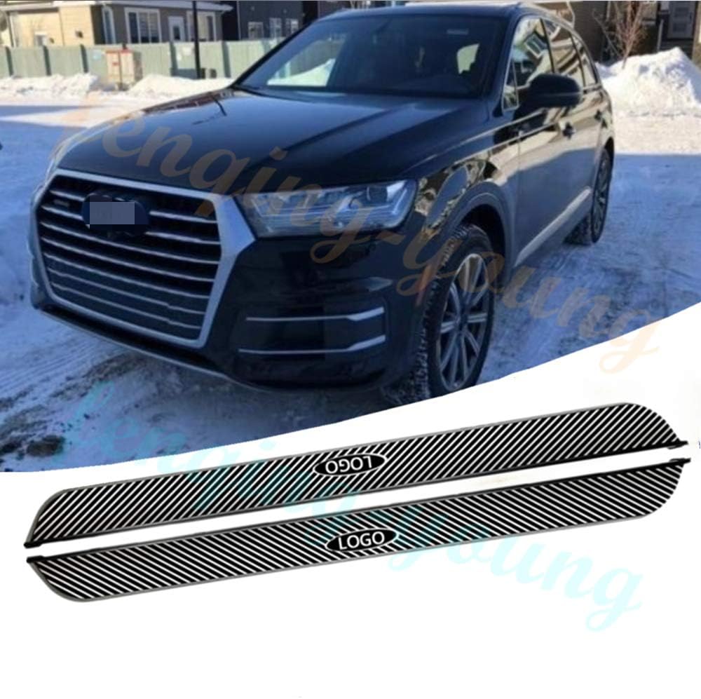 Amazon.com: fits for Audi Q7 2016-2020 Aluminium Running Board nerf bar ...