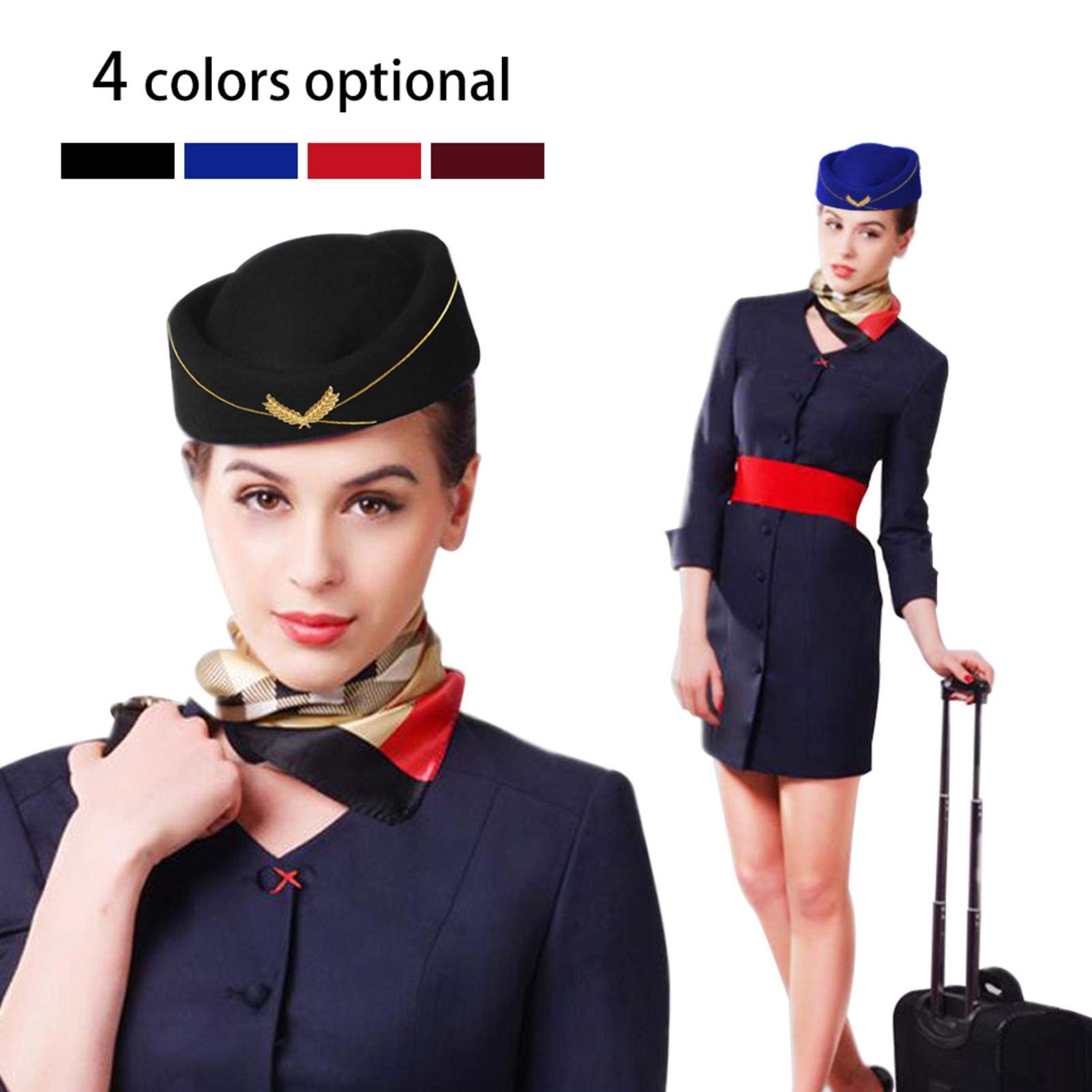 Mua Luganud Stewardess Hat, Women's Beret, Female Stewardess Hat, 3D ...