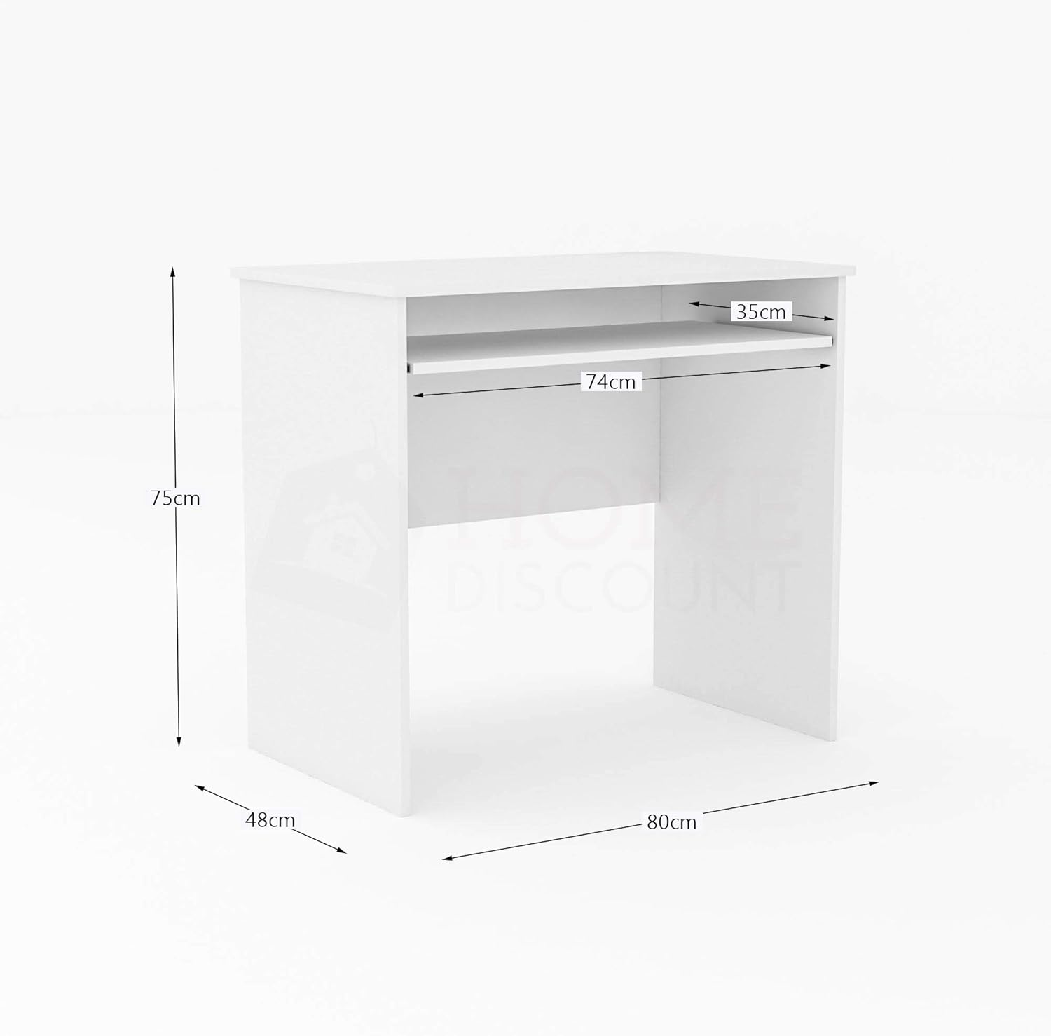 Vida Designs Huby Small Computer Desk, Home Office Compact PC/Laptop ...