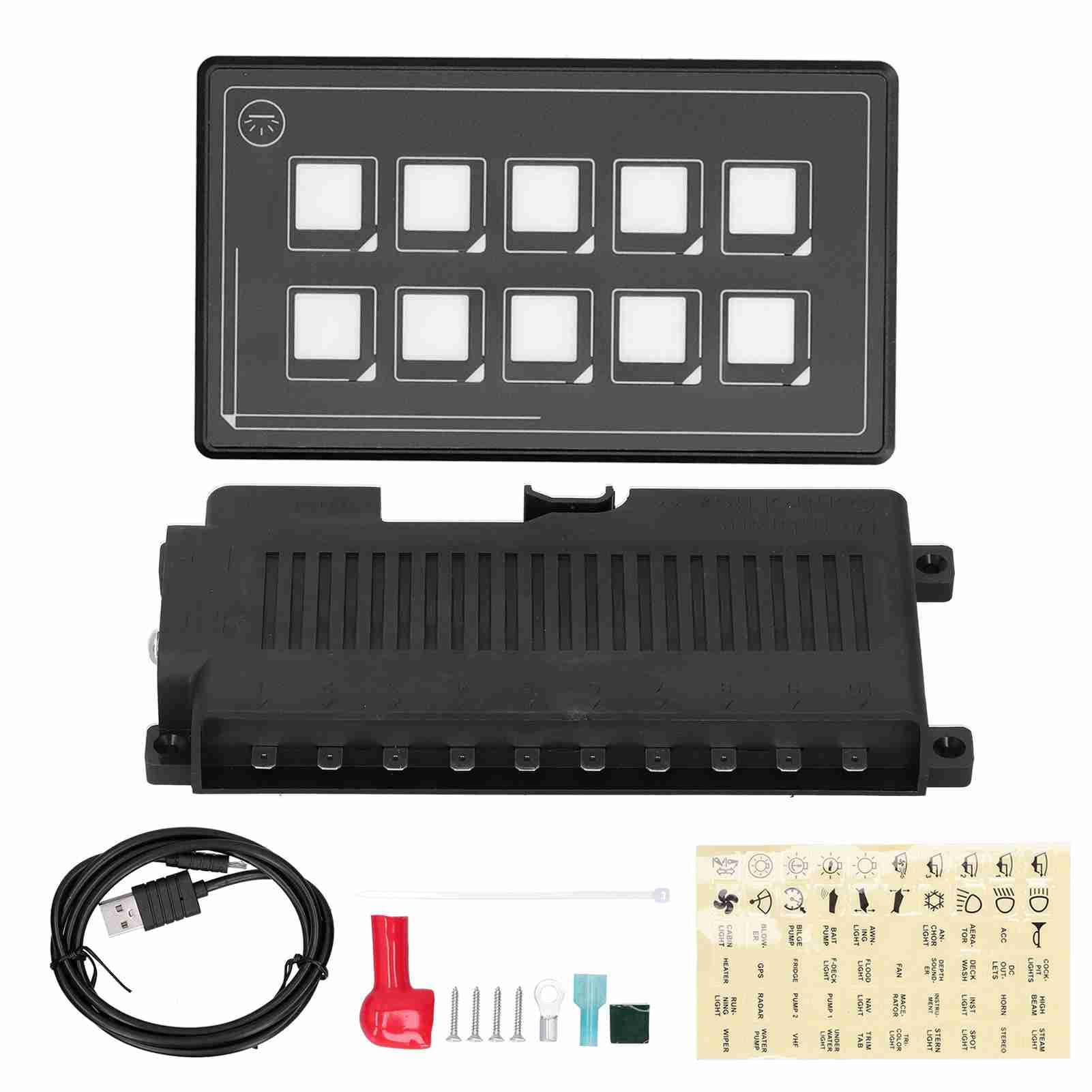 Mua Control Switch Panel, 10P Membrane Control Switch Panel Bluetooth ...