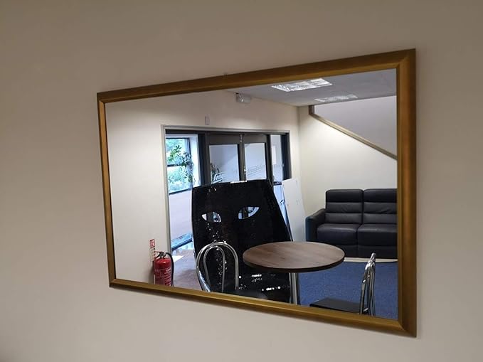 New Speckled Gold Framed Wall Mirror 3ft4 X 2ft4 (102cm X 71cm): Amazon ...