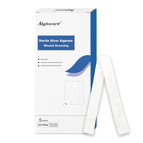 Algitocare Ag Silver Calcium Alginate Wound Dressing - 0.8"x12"(Pack of ...