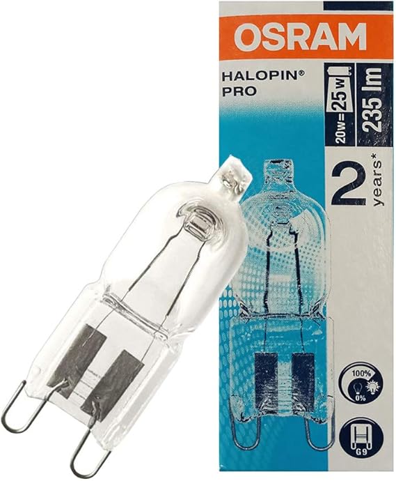 Osram HALOPIN PRO | 230 V Halogen lamps 20W, 66720 Base G9, Warm White ...