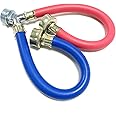 Amazon.com: Hot Cold Washer Hose Rubber Y Mixer Plumbing Connector ...