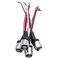 Amazon.com: 4 Pack 1157 BAY15D LED Bulb Male Socket Pre-wired Connector Wiring Harness Adapter ...