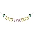 Amazon.com: Deloklte Taco Twosday Banner, Mexican Taco Themed 2nd ...