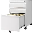 Amazon.com: LISSIMO 3 Drawer Mobile File Cabinet with Lock,Under Desk ...