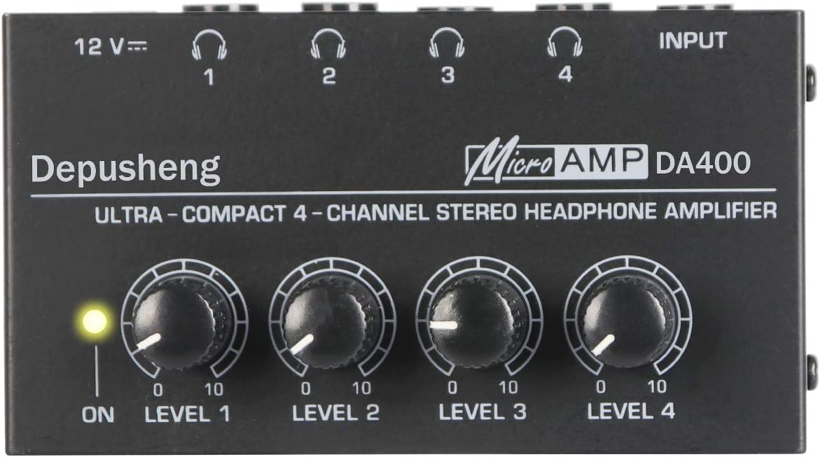 Amazon.com: Depusheng DA400 Ultra-Compact 4 Channel Headphone Audio ...