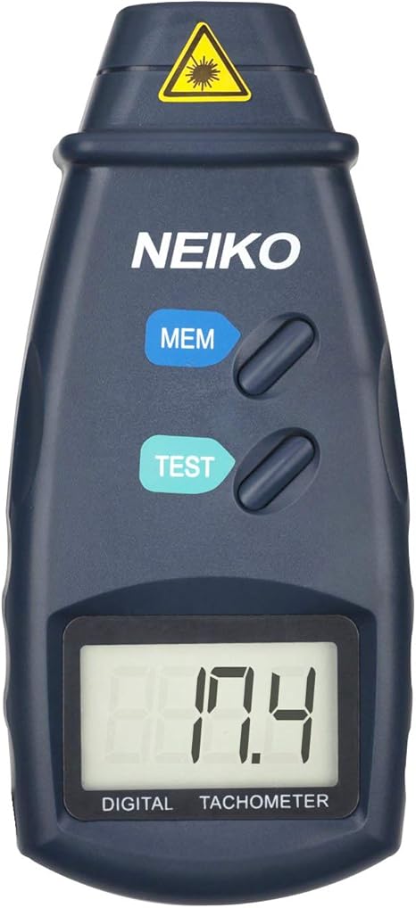 Neiko® 20713A Digital Tachometer, Non-contact Laser Photo | 99,999 RPM ...