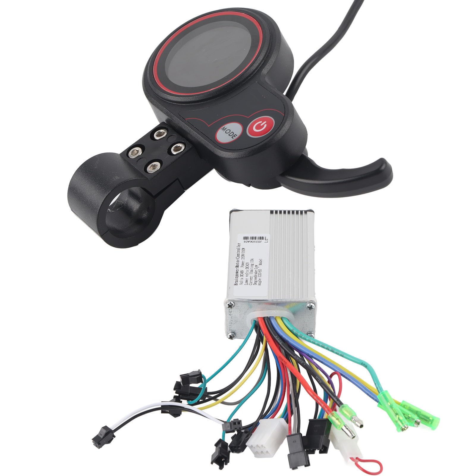 Sunicon Electric Bike Controller, LCD Display Control Panel with Shifter Switch Accessory for ...