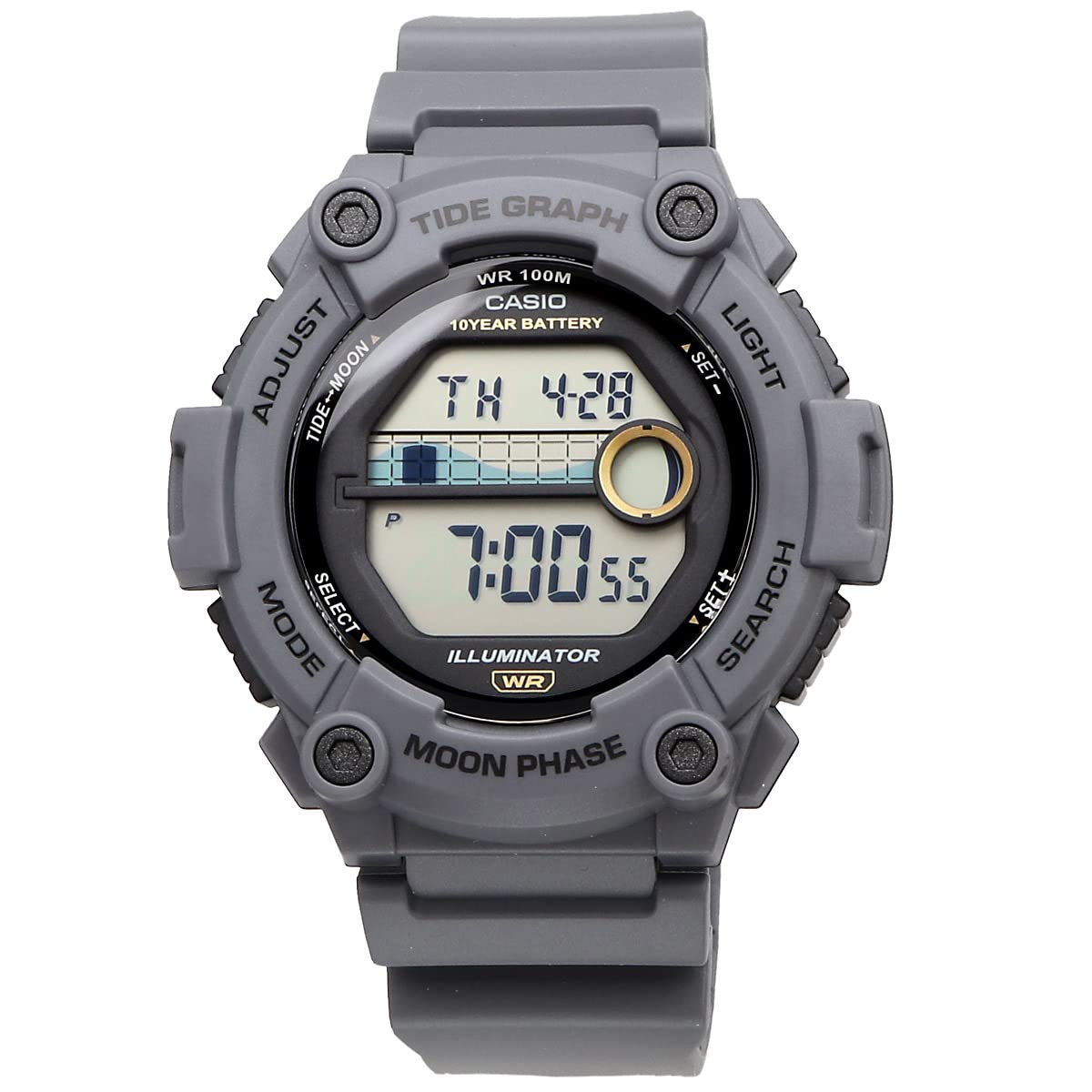Mua WS-1300 Series Digital Men's Watch, Tide Graph & Moon Data Display ...