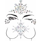 Amazon.com : Acrylic Rhinestone Body Gems Sticker Jewelry Stick On ...