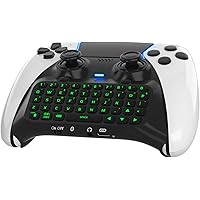 Ceozon Wireless Keyboard for Ps5 Egde Controller Mini Backlight Keypad Chatpad Message Built-in ...