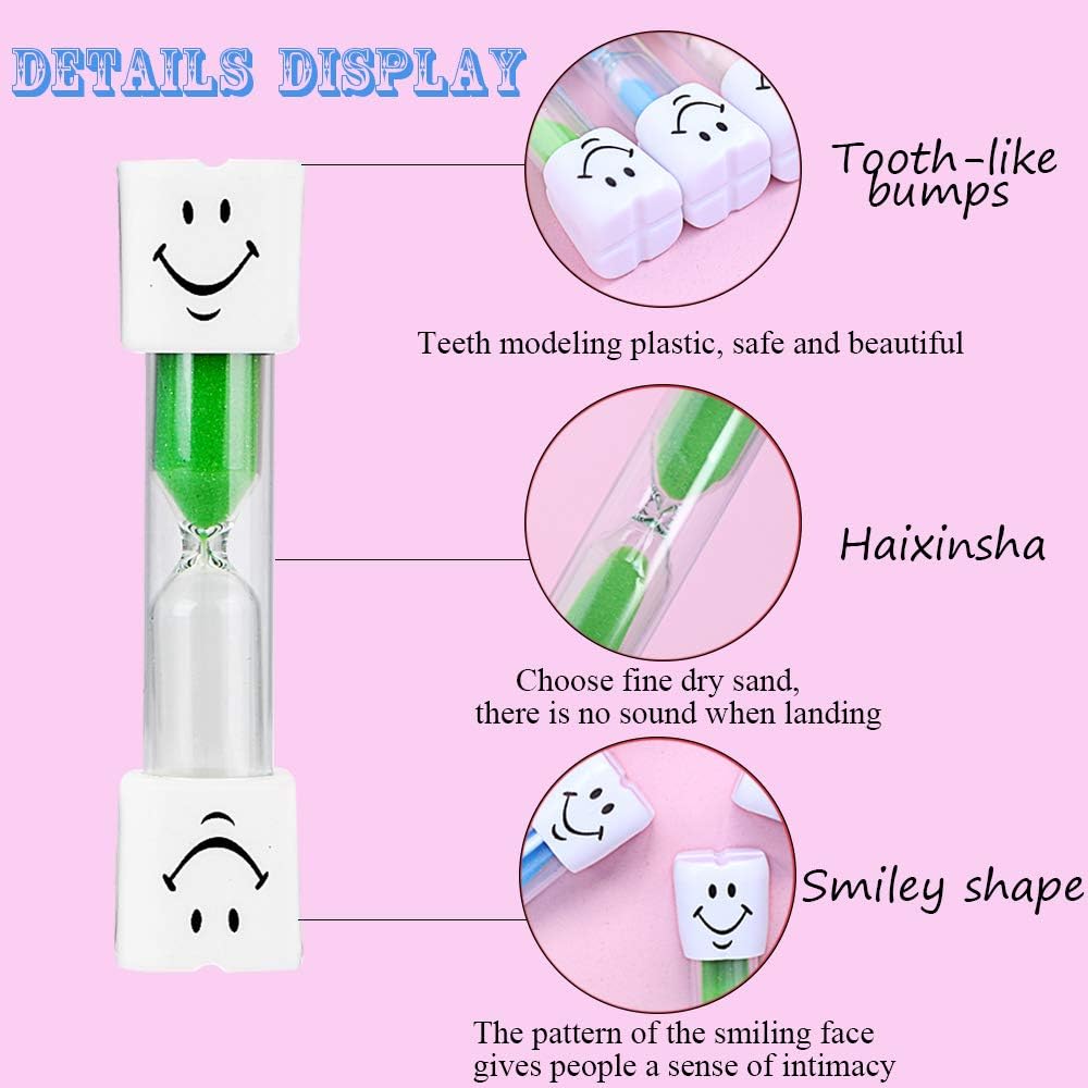 ZKSM Brushing Timer, 3 Minute Dental Hourglass for Kids, Tooth Brushing ...