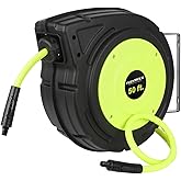 Amazon.com: Flexzilla Open Face Retractable Air Hose Reel, 3/8 in. x 50 ft., Heavy Duty ...