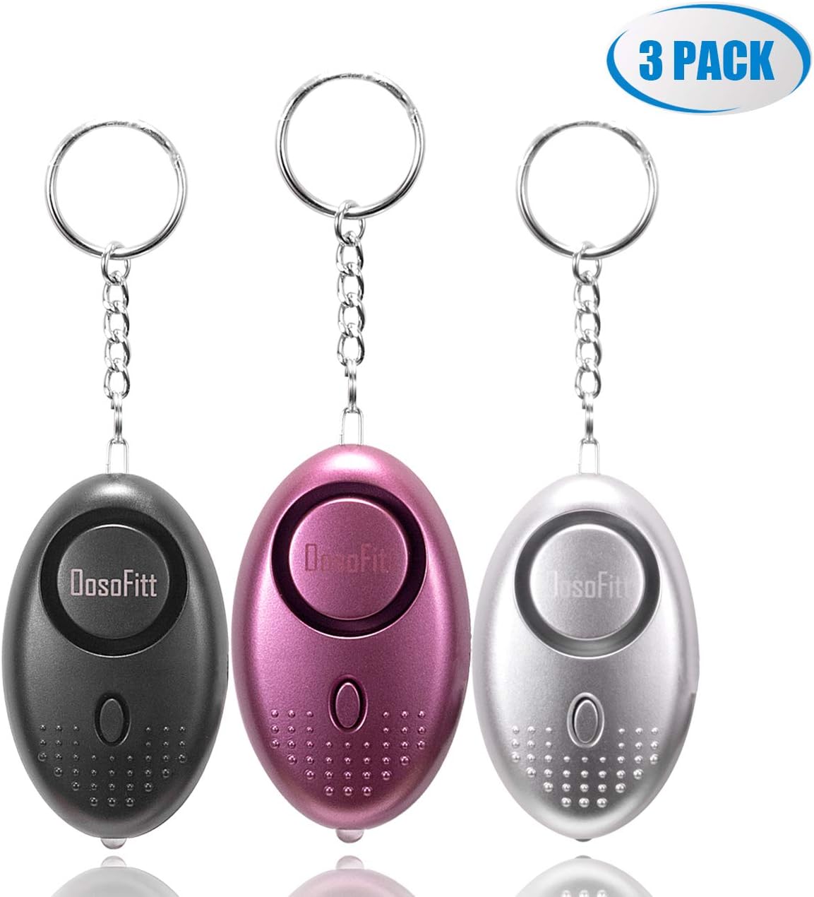 Personal Alarm 140DB (3PCS), Police Approved Personal Attack Alarm with ...