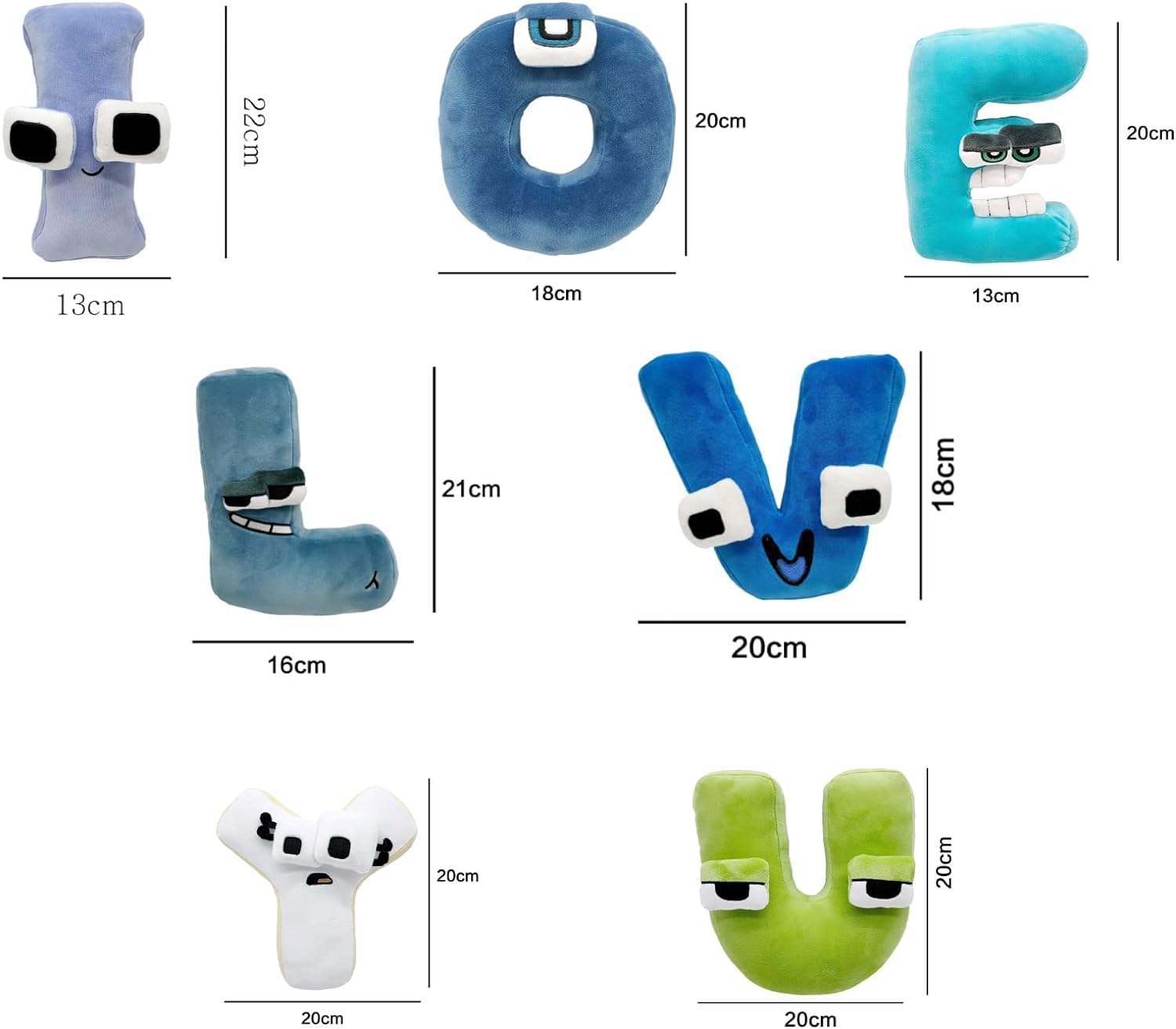 Mua Alphabet Plush,26 Pcs Animal Toys,Fun Stuffed Alphabet Plush Figure ...