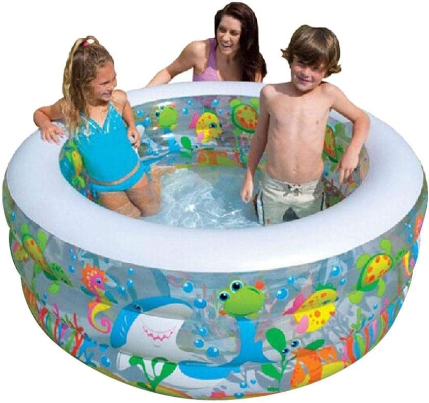 courti Inflatable Swimming Pool, Blow Up Pool Family Summer Swimming ...