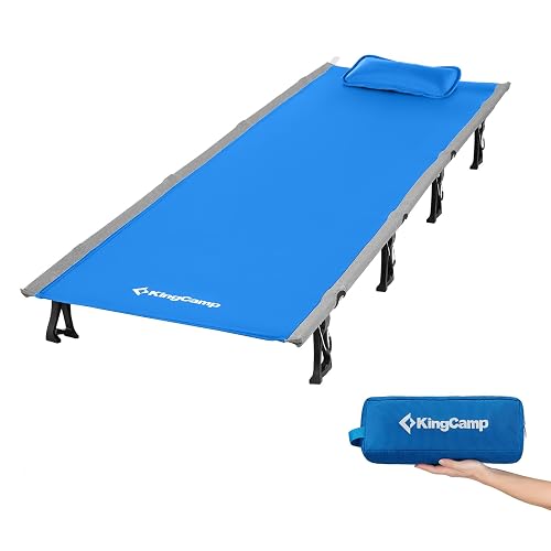 KingCamp Ultralight Oversized Folding Camping Cot for Adults, Extra ...