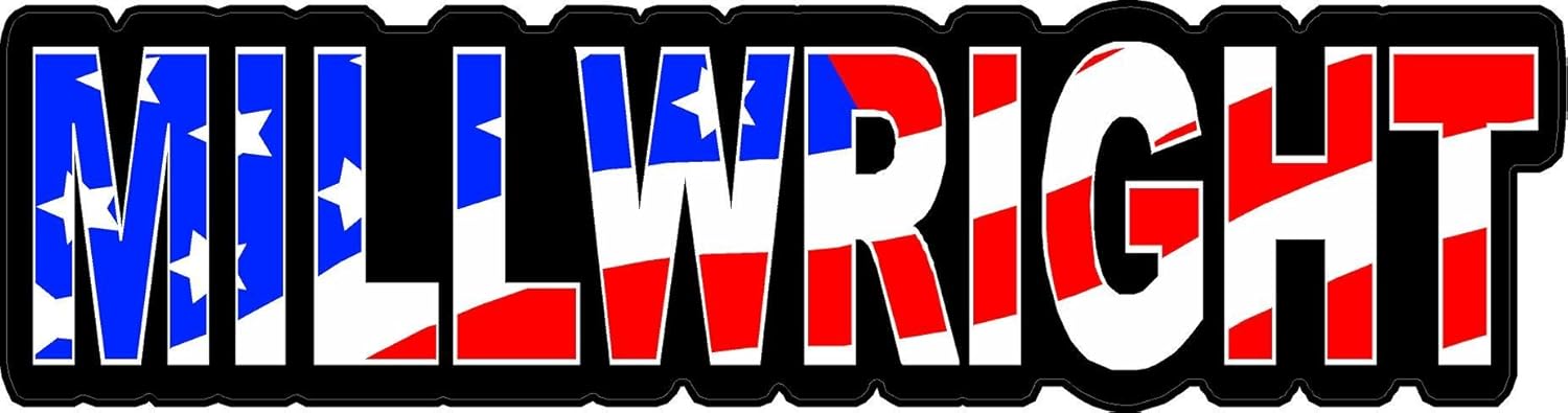 Amazon.com: 1080 Graphics 3 - Millwright US Flag Hard Hat/Helmet ...