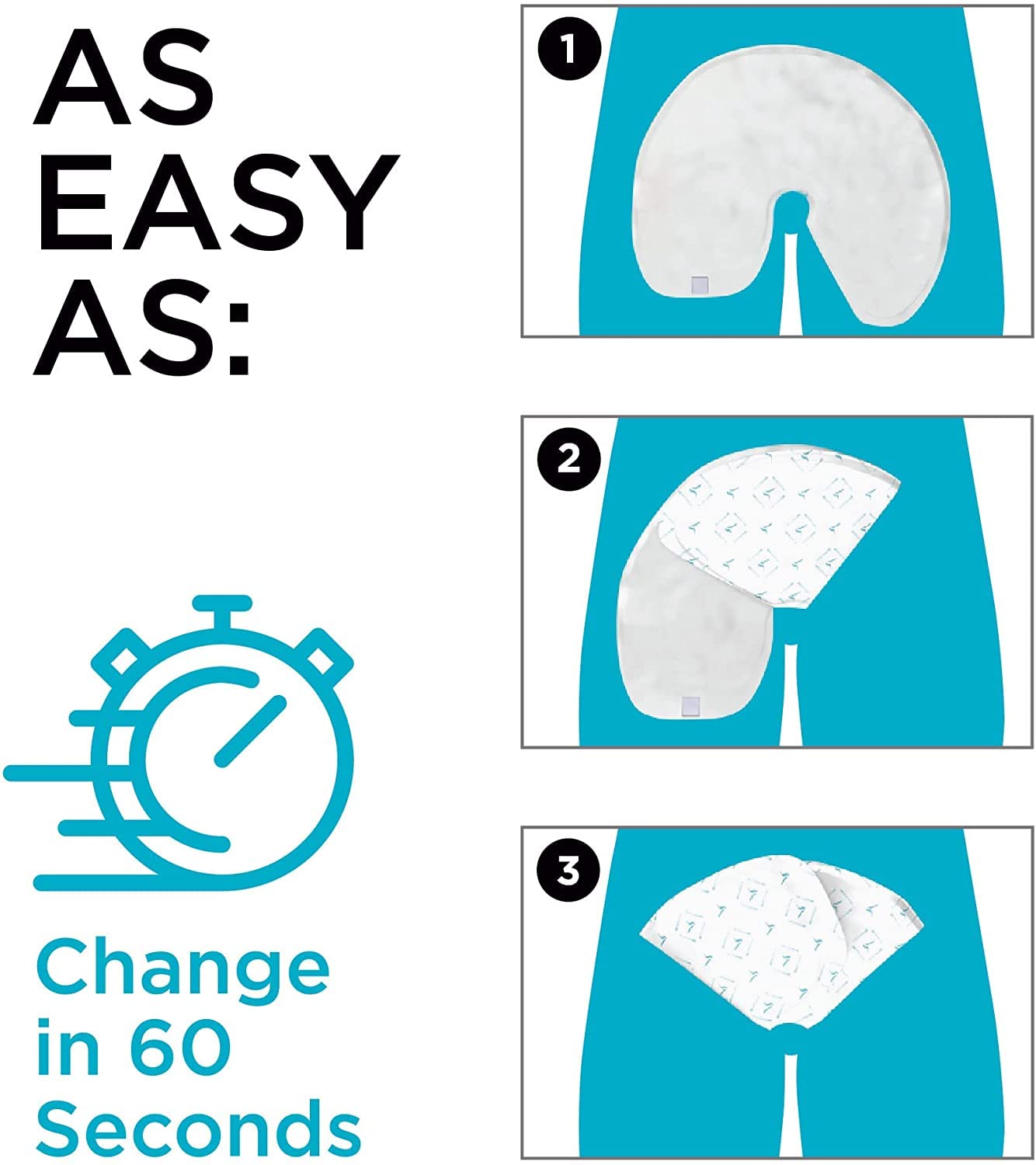 Mua QuickChange Men's Incontinence Wrap, Maximum Absorbency Catheter ...