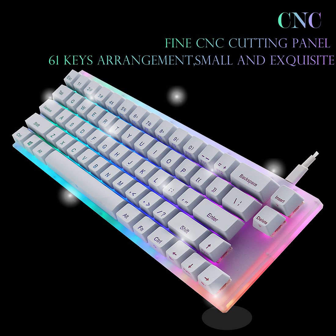 Mua Womier K66 60% Keyboard - Mechanical Keyboard, Hot Swappable Wired RGB Backlit Keyboard ...