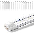 Barrina T8 LED Bulbs 4 Foot, Type B, 24W, 3200LM, 6000K Bright Light, Ballast Bypass, 4FT t8 ...