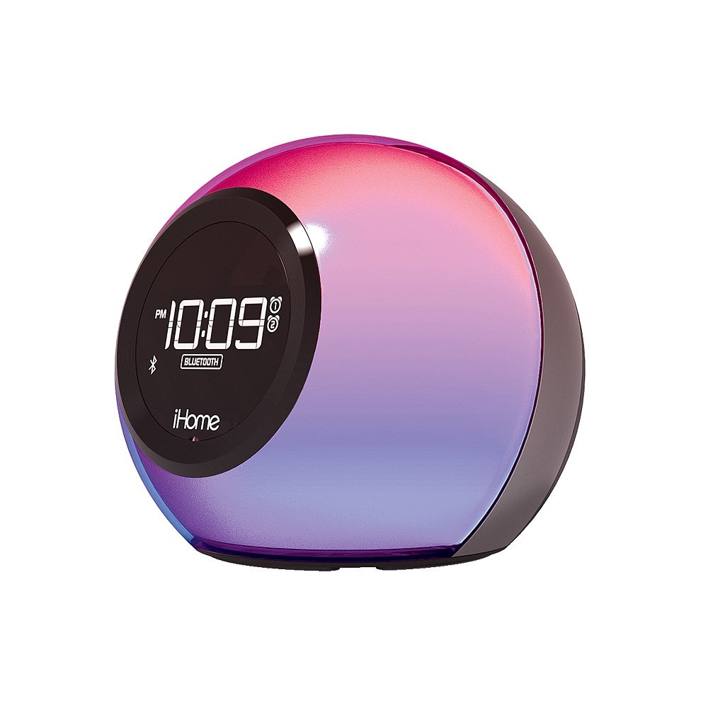 IHome IBT29BC Bluetooth Color Changing Dual Alarm Clock FM Radio With